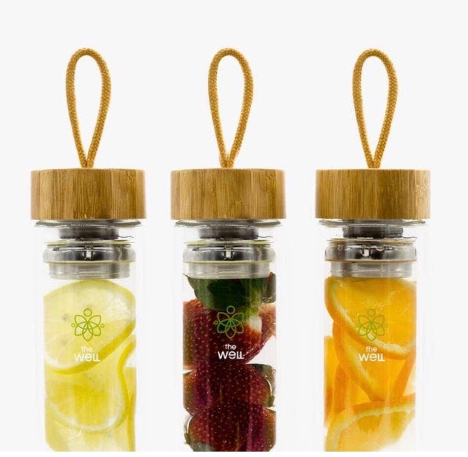 Double Insulated Glass Tea Decanter Bottle with Infusers, Glass Travel ...