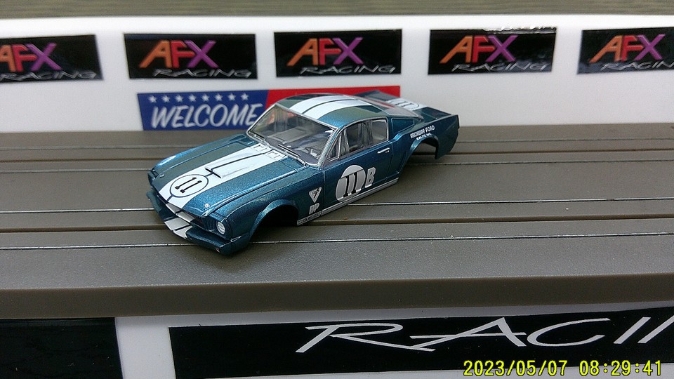 AFX RACING H.O. SCALE SLOT CAR BODY ONLY 1965 SHELBY GT350R DONOHUE ...