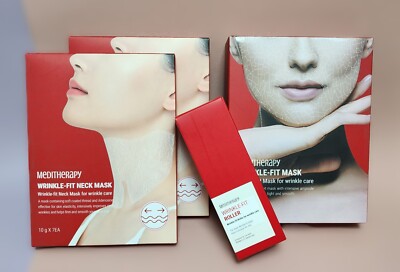 Meditherapy Anti-Aging WRINKLE-FIT MASKS Set - Neck*2Box, Face*1Box ...