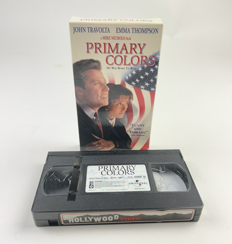 Primary Colors VHS Movie 1998 Vintage HOLLYWOOD Video RENTAL ~ John ...