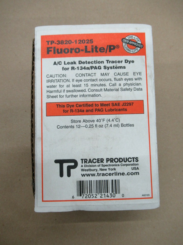 TRACER PRODUCTS TP-3820-12025 FLUORO-LITE/P A/C LEAK DETECTION TRACER ...
