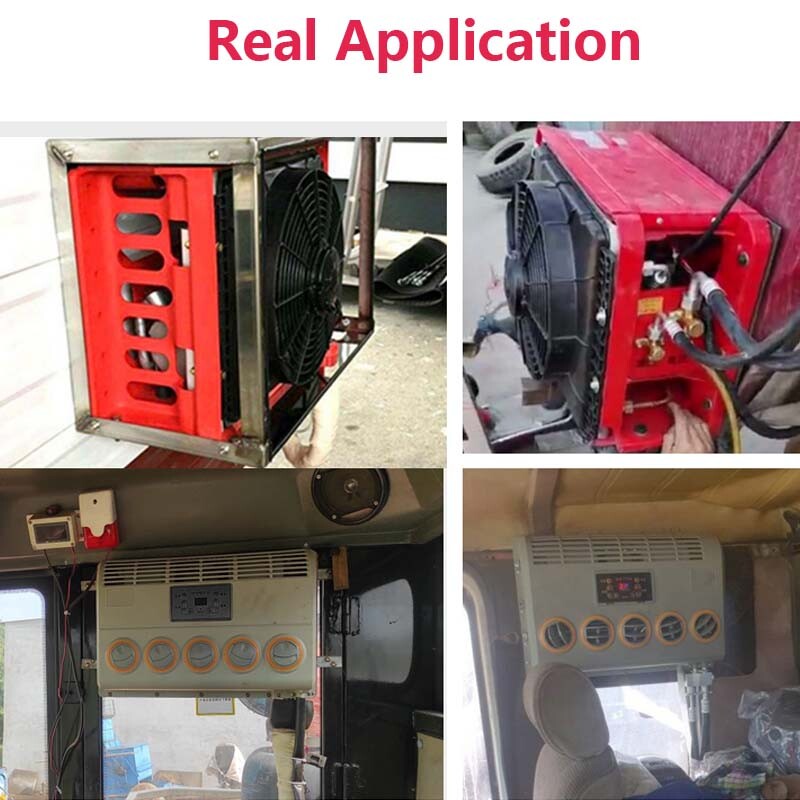 24V Electric Truck Air Conditioner Excavator Engineer Vehicle AC Unit ...
