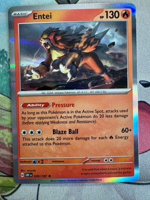 Entei Holo English Pokemon TCG BKBL716 | eBay