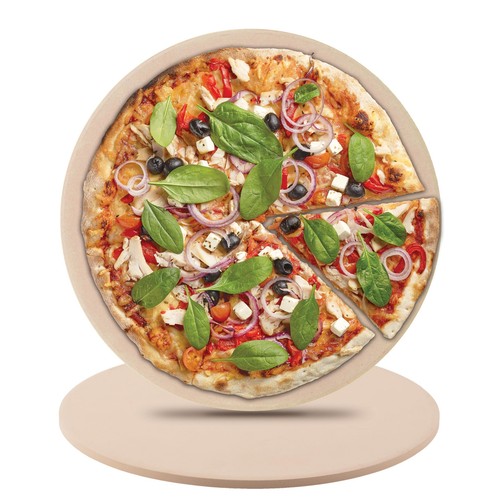 11.5 Inch Pizza Stone, New and Improved .48 Inch Thickness, Durable ...