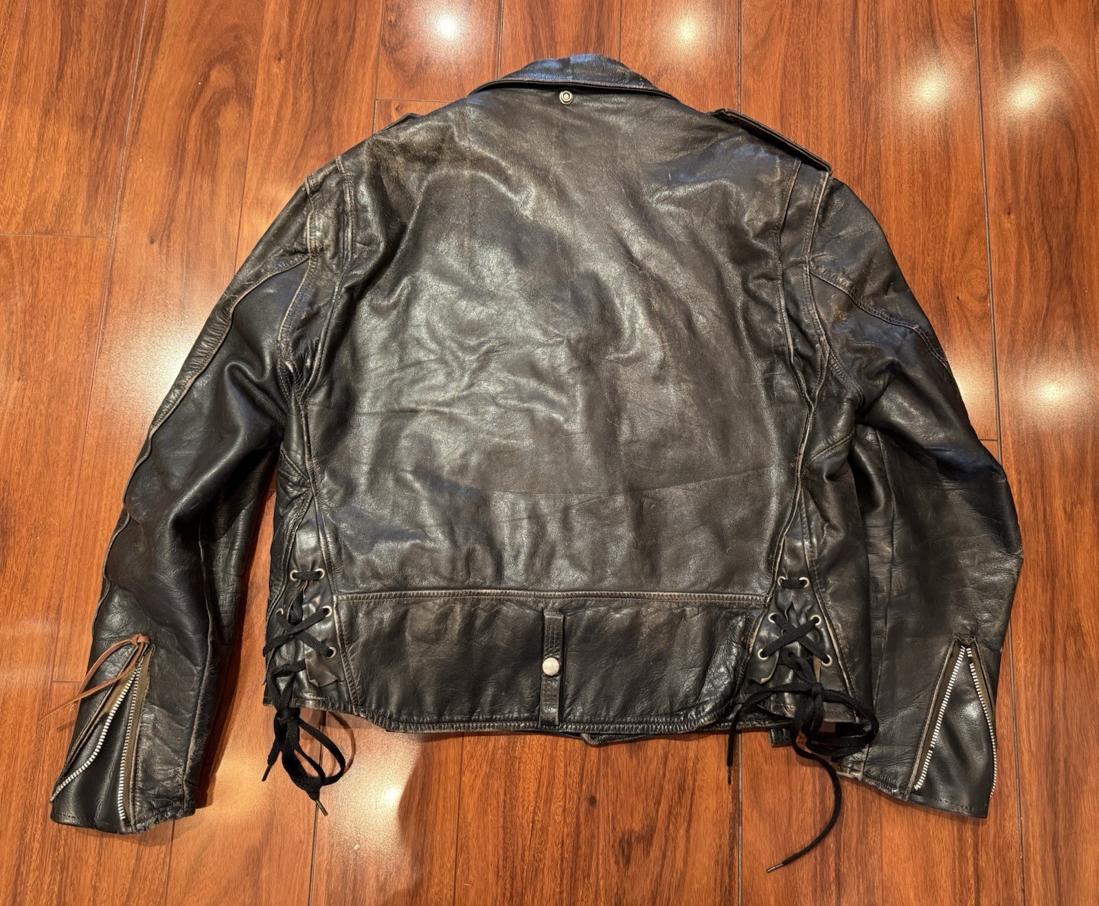 Vintage 60s 70s Beck Arnley Black Leather Motorcycle Jacket Schott ...