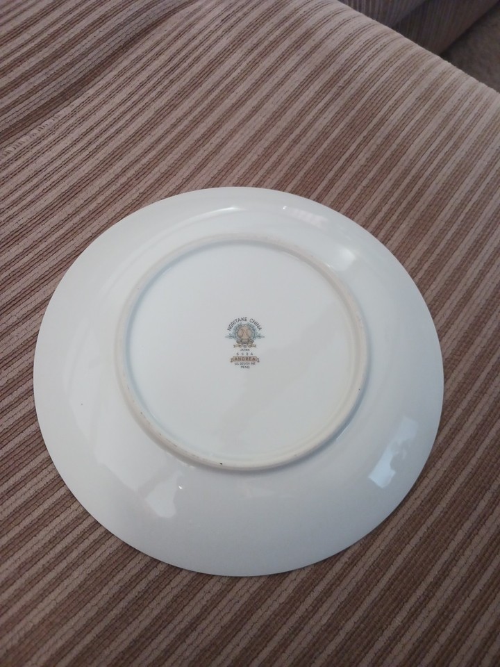 Vintage Noritake China 8" Plate Andrea Pattèrn 5524 With Gold Rim Set ...