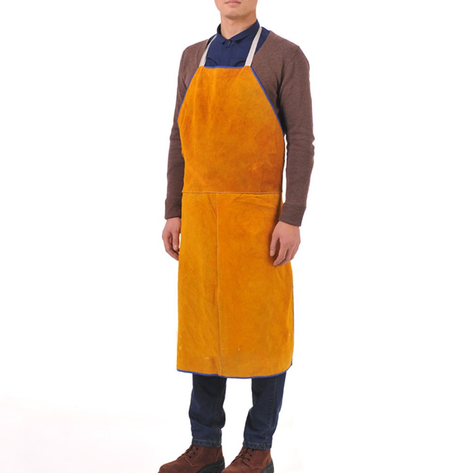 Welding Heat Insulation Protect Leather Aprons Gloves Shoe Cover ...