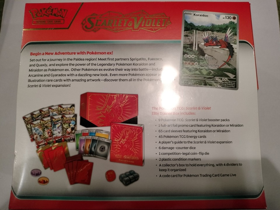 Nintendo Pokémon TCG Scarlet & Violet Elite Trainer Box - 9 Packs ...