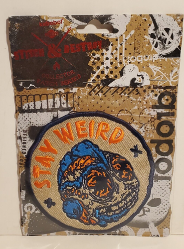 KIDROBOT STITCH & DESTROY SERIES STAY WEIRD COLLECTORS EMBROIDERED CLOTH PATCH | eBay