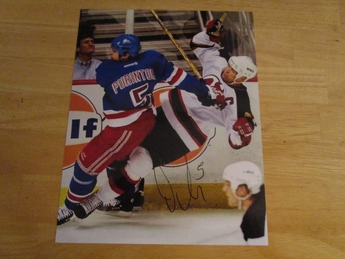 dale purinton new york rangers autographed 8 x 10 (C) | eBay