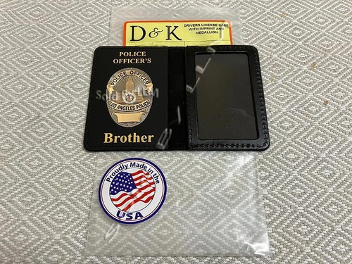 RARE Genuine LOS ANGELES POLICE LAPD Brother Driver License/ID Holder ...
