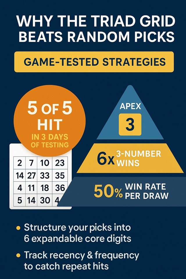 Triad Grid Lottery System Strategy | Pick 3 4 5 6 Powerball Winning Method | eBay