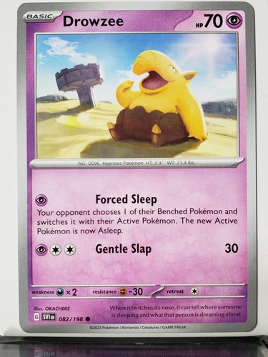 Drowzee 082/198 - NM / M - Scarlet Violet Pokemon Card - OKACHEKE Art ...