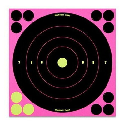 Birchwood Casey Shoot N C Rose Reactive Rond Bulls Eye Cible 8 IN 6/ Pk ...