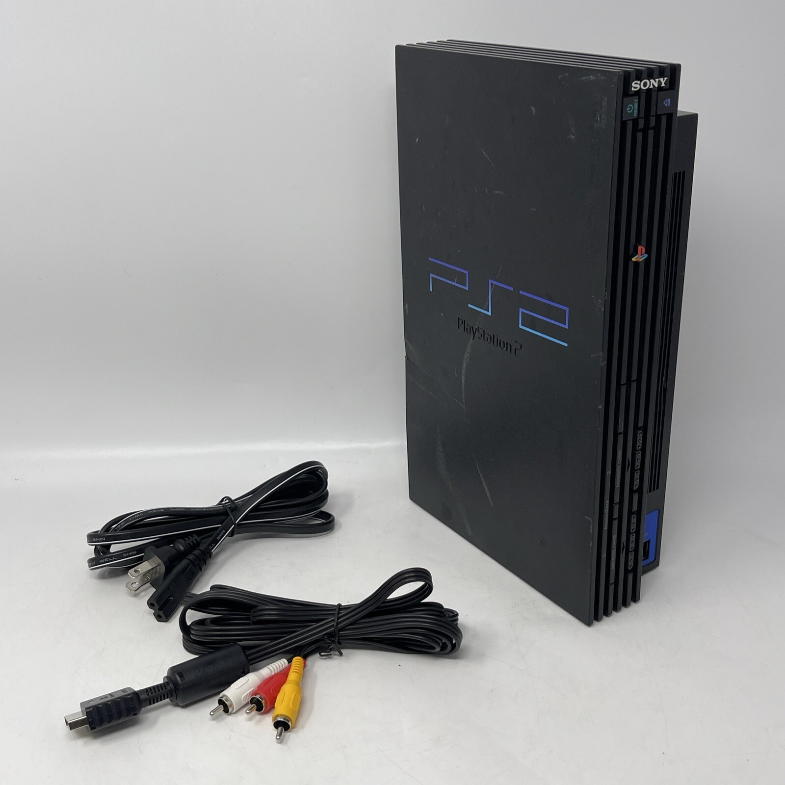 Sony PlayStation 2 PS2 Fat SCPH-50001/N Console With Cables - Tested Works