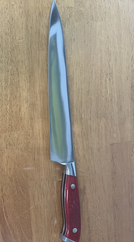 Nenohi Iron Chef Hiroyuki Sakai Red Bone Handle Knife Gift Box Ltd ...