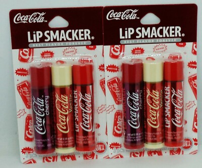 6 Coca Cola Lip Smackers Lip Balms 2 Coca Cola, 2 Cherry & 2 Vanilla ...