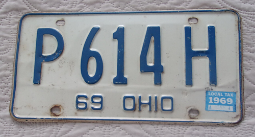 Vintage EXTRA FINE 1969 OHIO License Plate | eBay