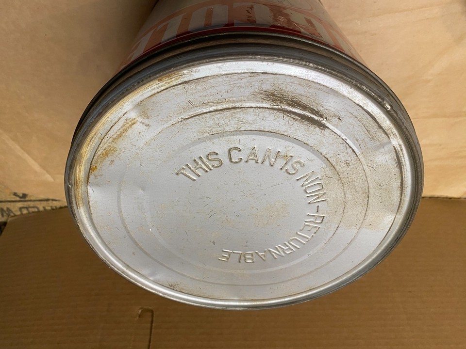 A Vintage Maine King Cole Brand Potato Chips Metal Advertising Can Tin ...