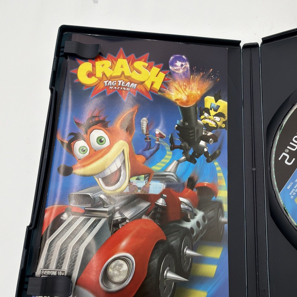 Crash Tag Team Racing PlayStation 2 PS2 Video Game Disc & Case NTSC ...
