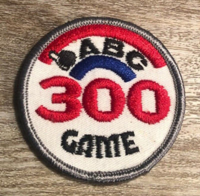 ABC 300 GAME BOWLING CIRCLE PATCH VINTAGE AMERICAN BOWLING CONGRESS AWARD 1990's | eBay