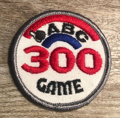 ABC 300 GAME BOWLING CIRCLE PATCH VINTAGE AMERICAN BOWLING CONGRESS ...