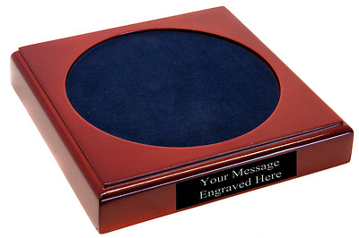 Personalised Solid Wood Plinth Bases Display Crystal Items Engraved ...