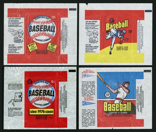 1974 to 1992 O-PEE-CHEE BASEBALL CARD WAX PACK WRAPPERS ~ 75 TOTAL | eBay
