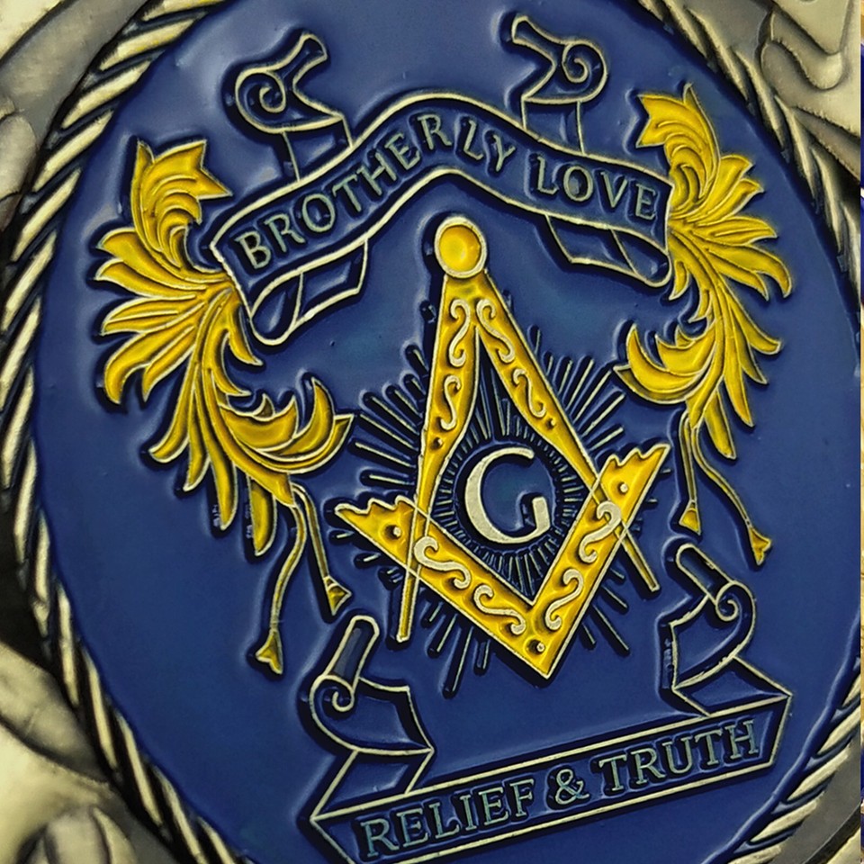 Masonic Coin - Band of Brothers -FreeMason Brotherhood Collectible ...