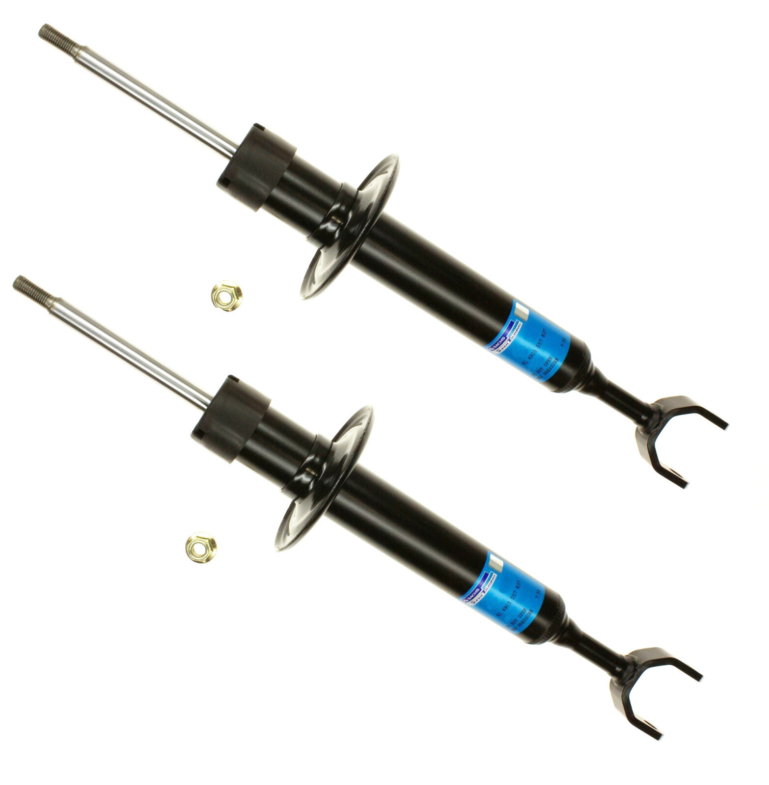 2 SACHS Front Shock Absorbers Struts for Audi for Volkswagen Standard ...