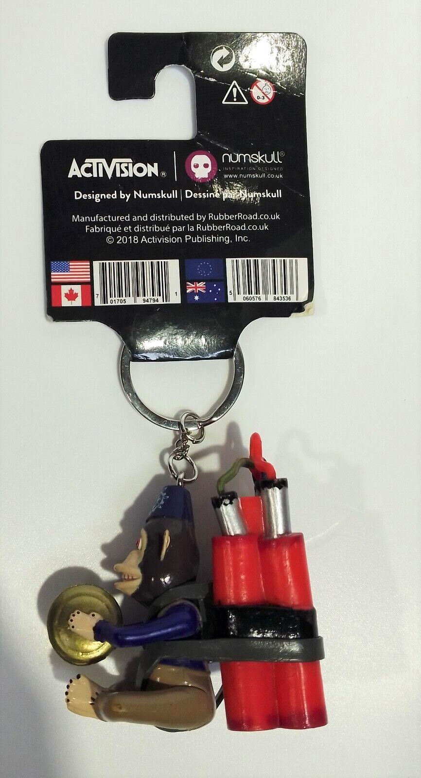 Call of Duty Black Ops 4 Monkey Bomb Vinyl Keychain Figure Ex-Display ...