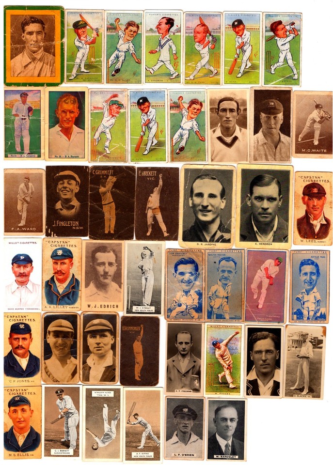 200+ cricket cards Hoadleys, Morrows, Smiths, Wills, Sniders, Capstan ...