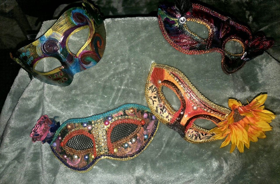 Masquarade Costume Masks. Halloween Cosplay, Wall Decor | eBay