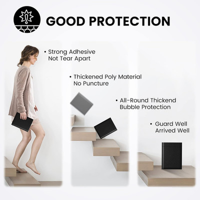 Bubble Mailers 6X10" 100 Pack Black Padded Envelopes Usable Size 6X9 ...