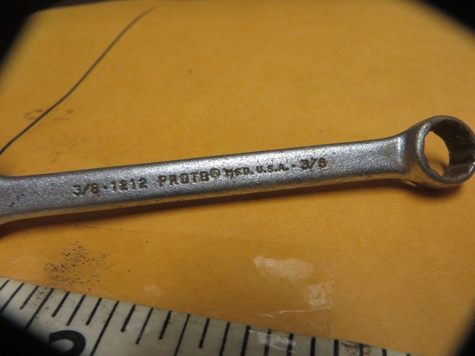PROTO 3/8" COMBINATION WRENCH open end x 12 POINT BOX # 1212 | eBay