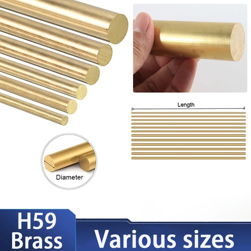 Brass Round Bar Rod Grade H59 Diameter 1mm - 15mm Bras Metal Strip ...