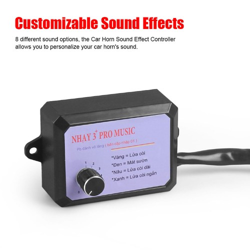 12V-24V 8 Sound Musical Horn Controller Horn Control Unit for Car Truck ...