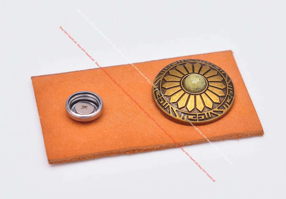 10X Brass Sun Flower Leathercraft Turquoise Concho Snap Button ...