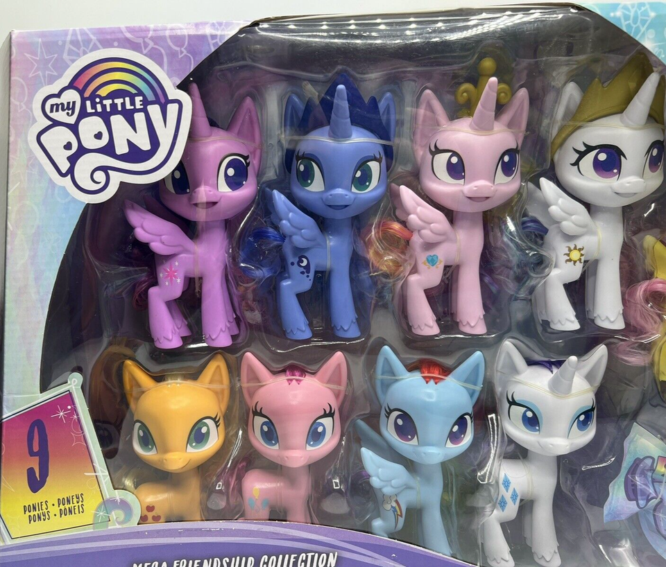 2020 Hasbro My Little Pony Mega Friendship Collection Includes 9 Ponies ...