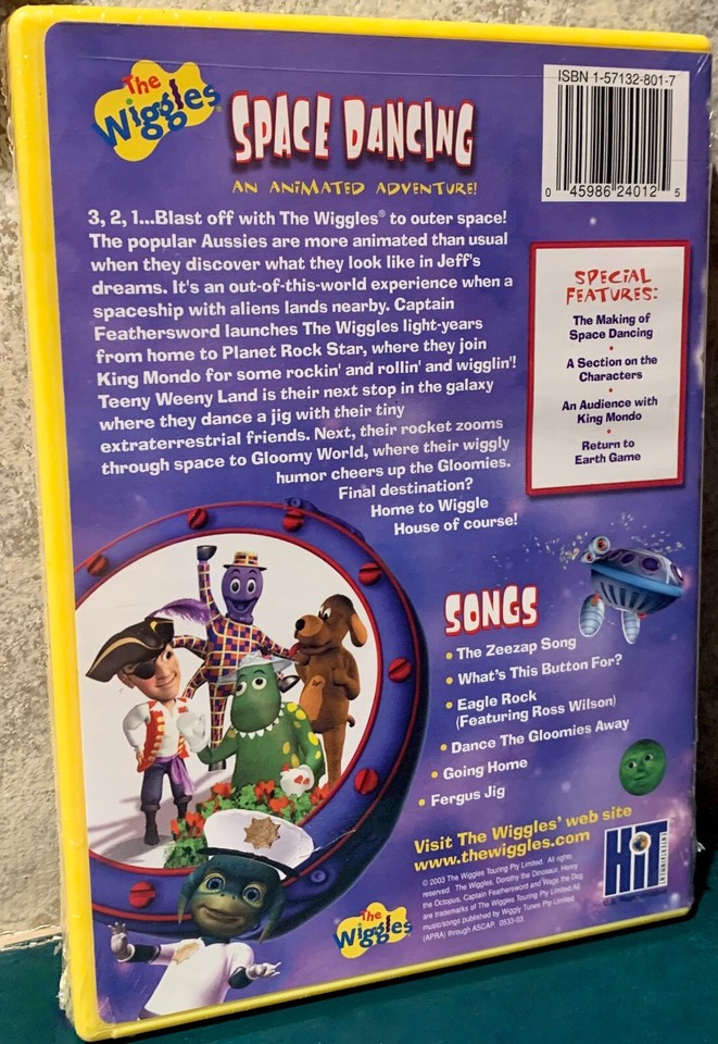 2003 The Wiggles - Space Dancing DVD (An Animated Adventure) NEW ...