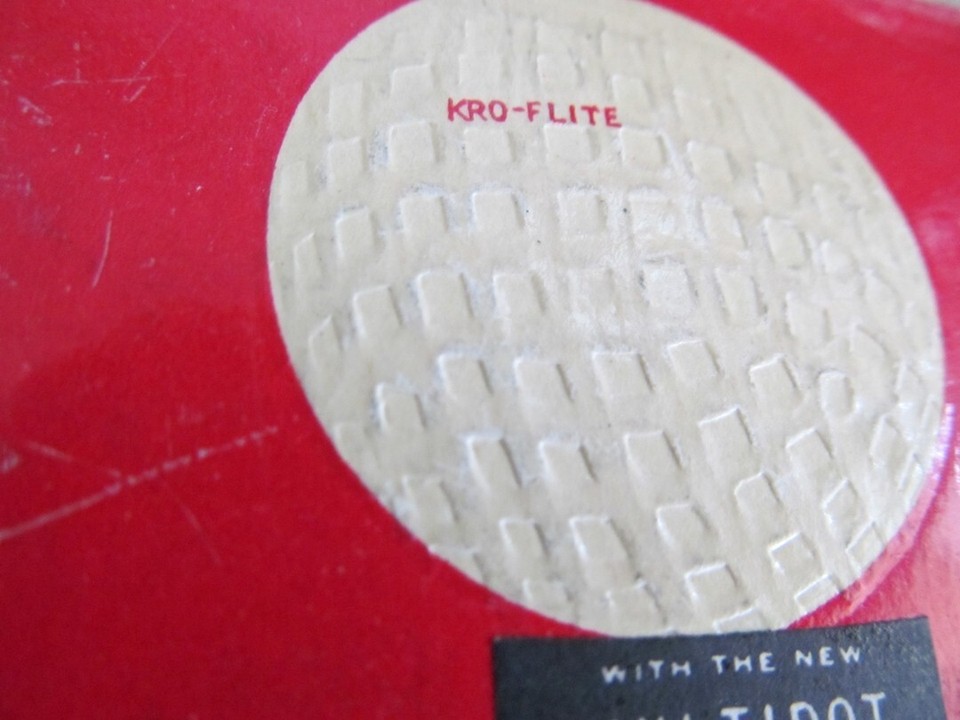 EMPTY VINTAGE COLORFUL GOLF BALL BOX FOR 6 SPALDING KRO-FLITE GOLF ...