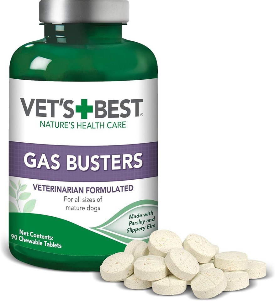 Vet's Best Gas Busters Dog Supplements | Gas, Bloating, Constipation ...