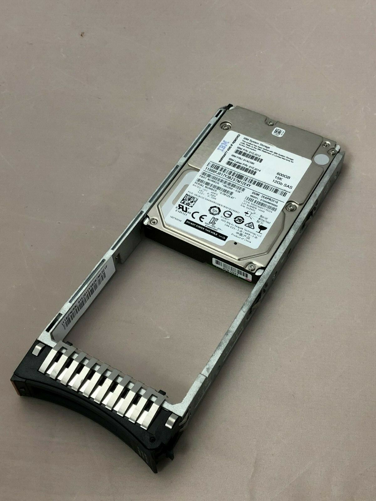IBM AC58 600 GB 15,000 rpm 12 Gb SAS 2.5 Inch HDD 01AC595 01EJ012 ...