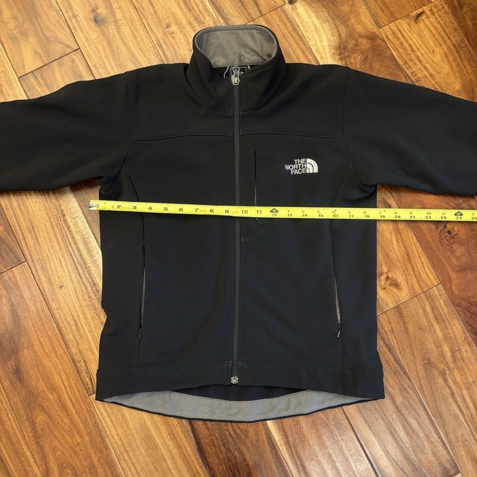 Men's The North Face TNF Full Zip Apex Soft Shell Jacket Black Size XS ...