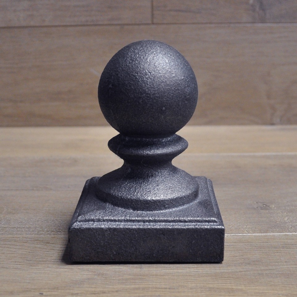 Cast iron Ball Fence Finial Square Topper Post Caps For 3 x 3