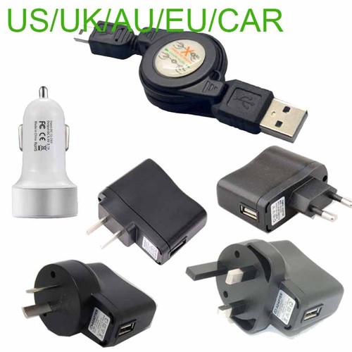 wall car charger Retractable USB A Male to Mini USB B 5Pin Charging ...
