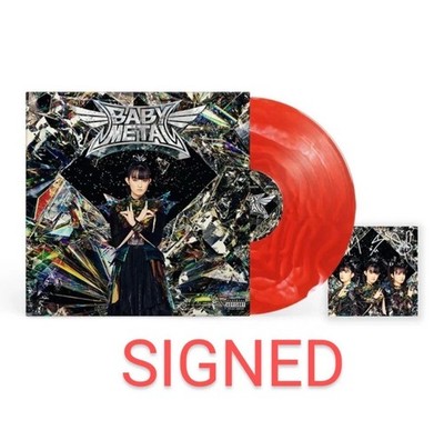 AUTOGRAPHED SIGNED Babymetal Metal Forth Su Metal Red Vinyl LP SHIPS ...