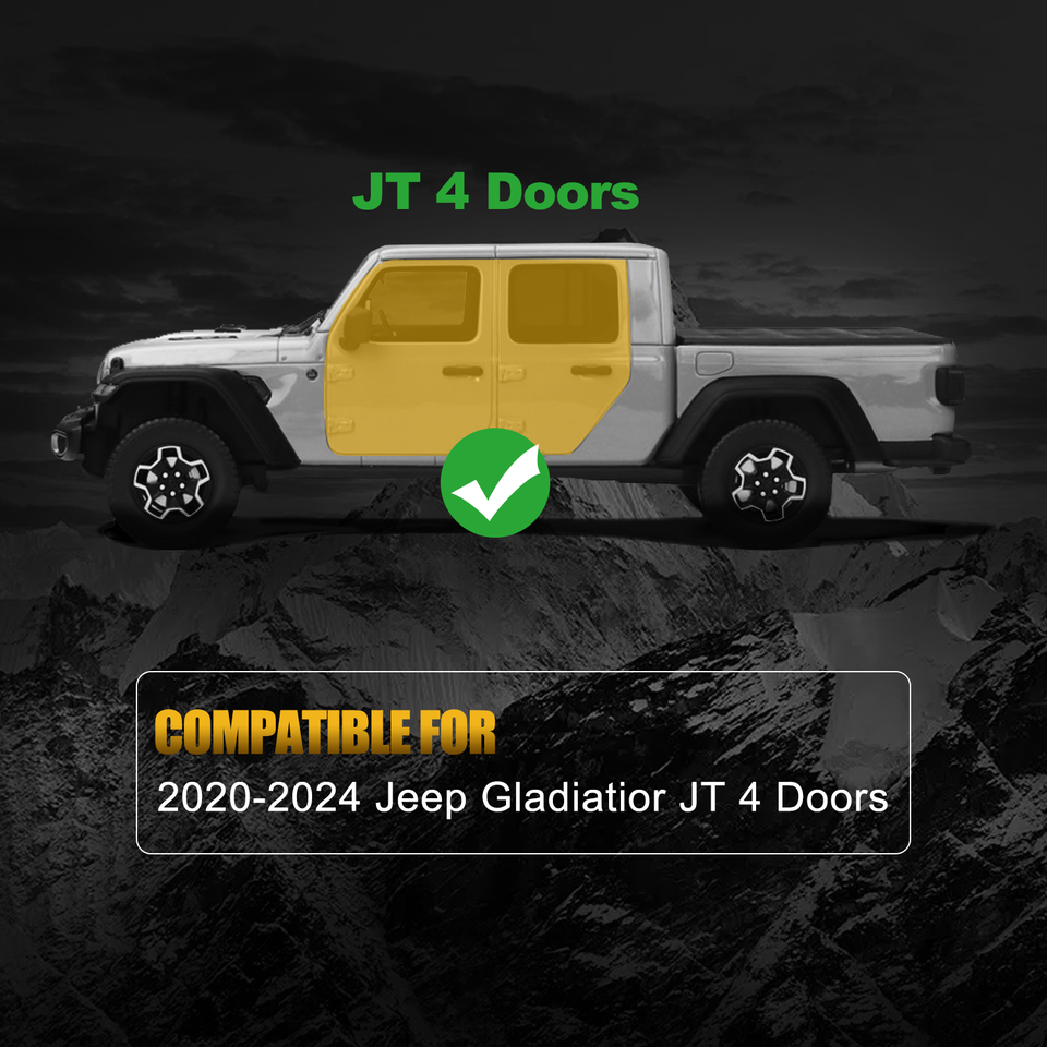 VIJAY For 2020-2025 Jeep Gladiator JT(4Door)Side Step Nerf Bars ...