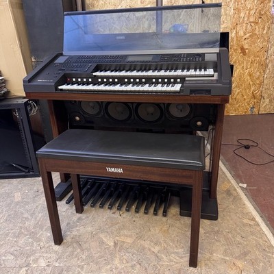 Vintage 1995 Yamaha Electone EL90 Organ Japan Keyboard w/ Stool & Cover ...