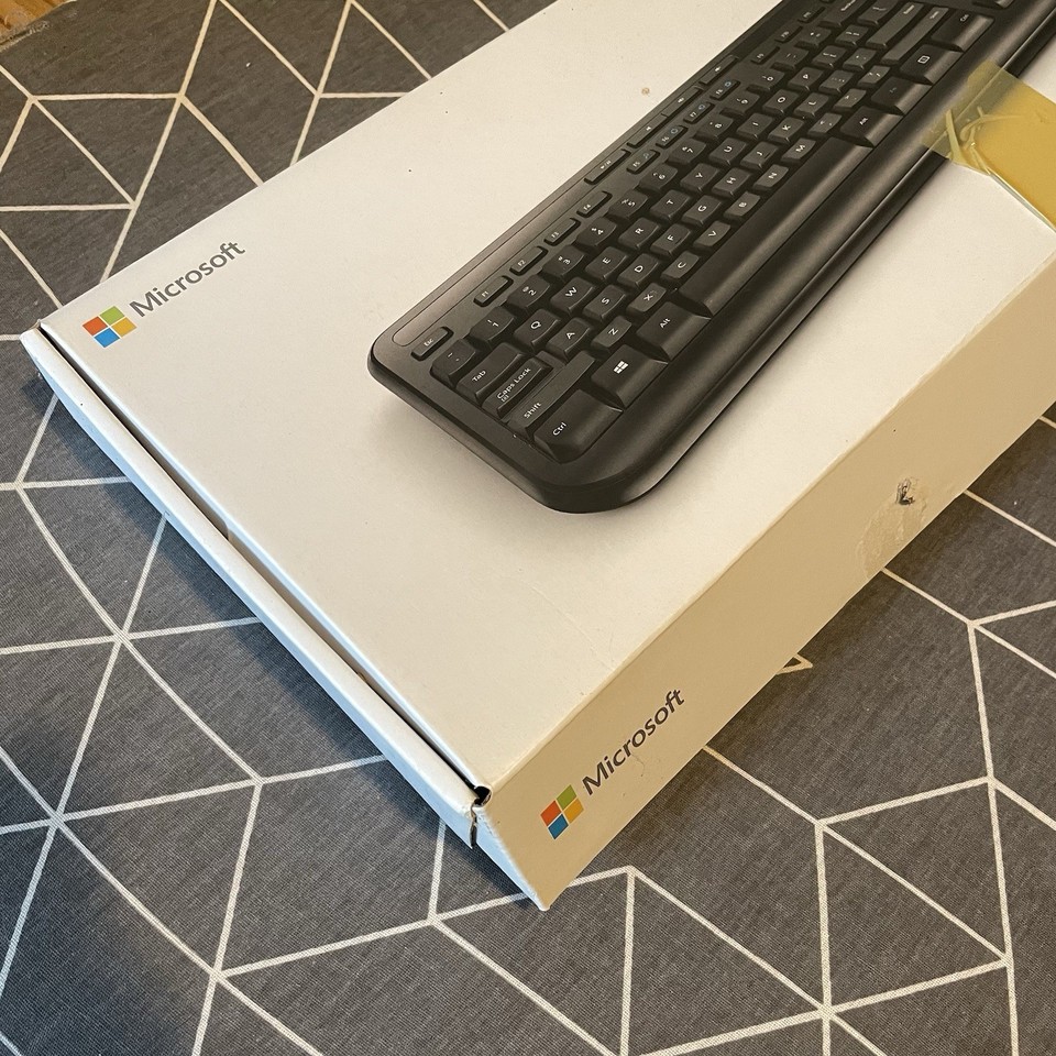 Microsoft Wired Keyboard and Mouse Set Black UK | eBay UK